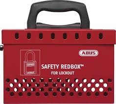 ABUS 00298 B835 Standard Safety Redbox with 12 Padlock Eyelets
