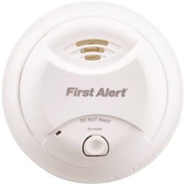 First Alert Smoke Alarm w/ Tamper Proof, Sealed Power Cell Battery (2 Pack)