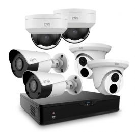 ENS 4K 8CH NVR w/ 6 IP Mix & Match Network Cameras