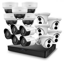 ENS 4K 16CH NVR w/ 15 IP Mix & Match Network Cameras