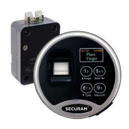 SecuRam Scanlogic Optical Biometric Keypad & Spring Bolt Lock Kit