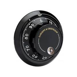 S&G Key Locking Mechanical Safe Lock Dial, Spy Proof for 8.5" Thick Doors
